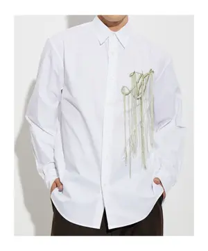 Dries Van Noten Embroidered Cotton Shirt