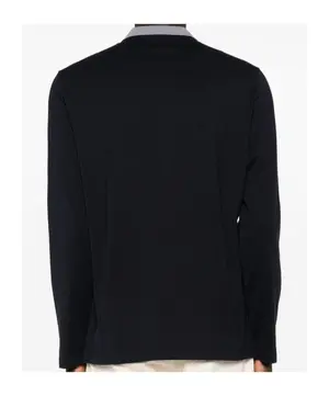 Brunello Cucinelli Logo Embroidered Long-sleeved Polo Shirt