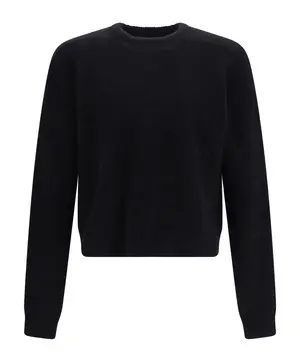 Rick Owens Signature Round Neck Sweater - Black