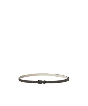 Brunello Cucinelli Suede Belt With Shiny Loop