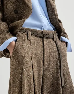 Brunello Cucinelli Suede Belt With Shiny Loop