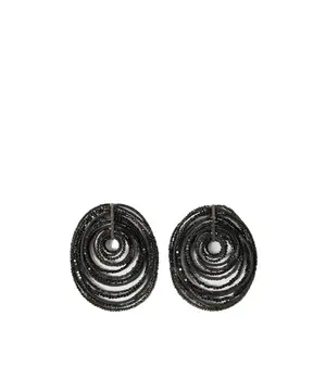 Brunello Cucinelli Teardrop Earrings - Black