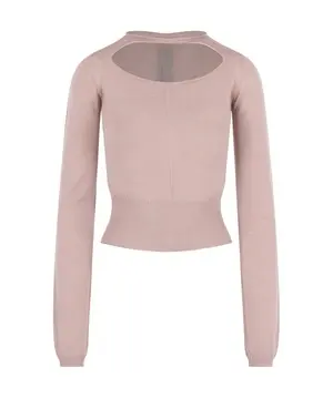 Rick Owens Cut Out Detailed Top - Rosy