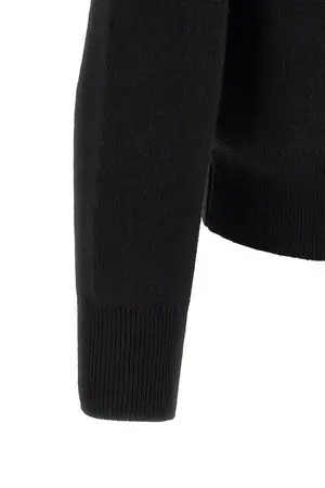 AMI Paris High Neck Jumper - Black