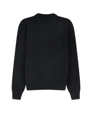 AMI Paris Long-sleeved Sweater - Black