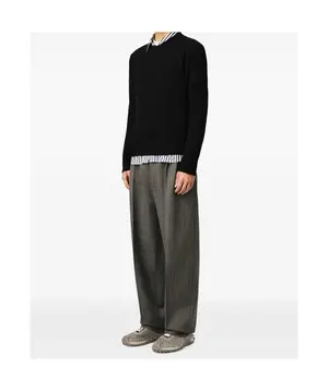 AMI Paris Long-sleeved Sweater - Black