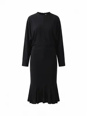 Jacquemus Long-sleeved Dress - Black