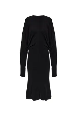 Jacquemus Long-sleeved Dress - Black
