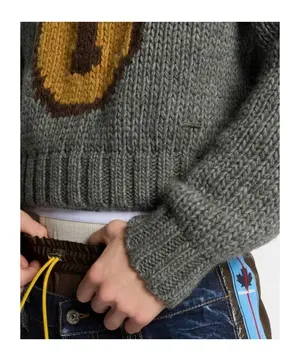 Dsquared2 Intarsia-knit Crew-neck Sweater