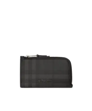 Burberry City Check Zip Card Case