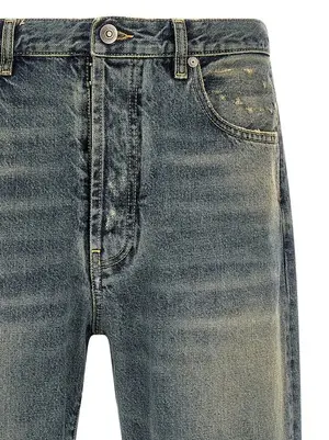 MAISON MARGIELA Distressed Washed Denim Jeans