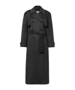 THE FRANKIE SHOP Nicola Belted Wool-cashmere Coat - Grey