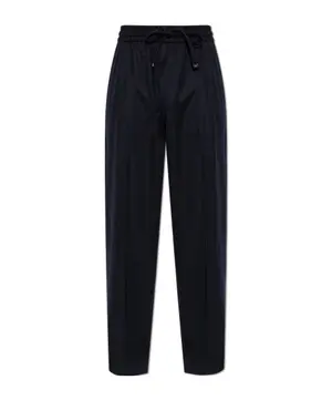 Dolce & Gabbana Drawstring Casual Pants - Black