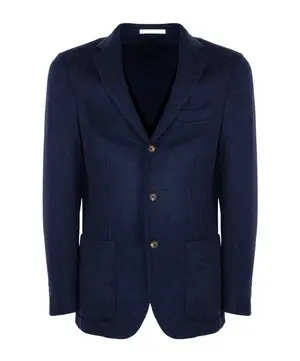 Eleventy Single-breasted Patch Pocket Blazer