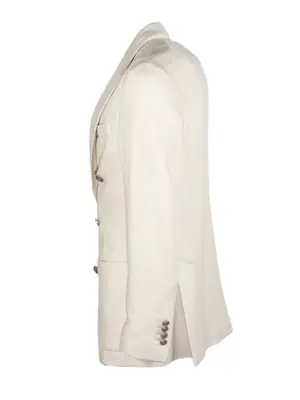 Eleventy Double-breasted Peaked-lapel Blazer