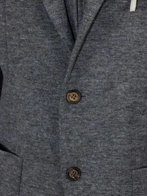 Eleventy Single-breasted Hooded Jacket