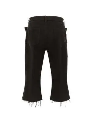 Rick Owens Tower Runway Cargo Bolan Distressed Cut Off Trousers