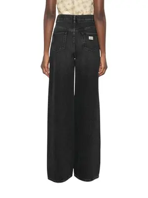 Dolce & Gabbana Logo-plaque Wide-leg Jeans