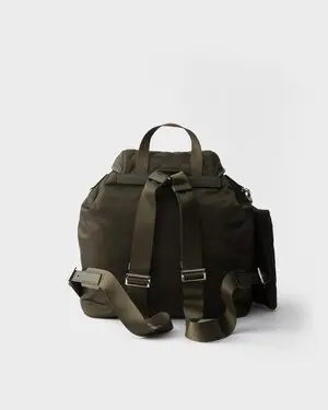 Prada Quilted Re-nylon Backpack With Saffiano Leather Trim