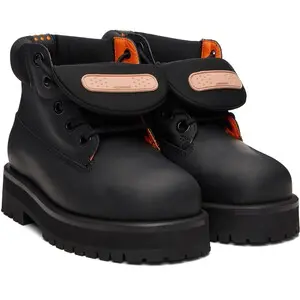 PDFCHANNEL Pdf Lace-up Neoprene-trim Boots