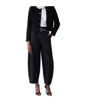 Liu Jo Balloon Trousers With Embroidered Belt