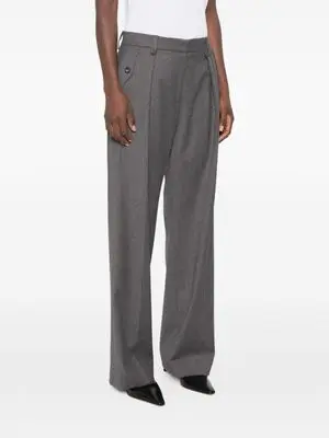 Antonelli Firenze Pleated Wide-leg Casual Trousers