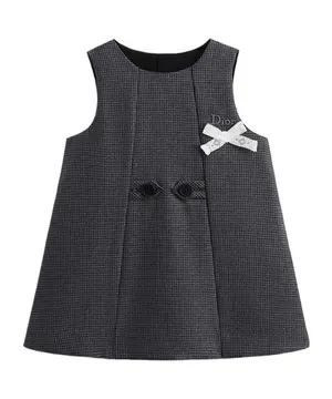 Dior Baby A-line Dress - Charcoal-grey