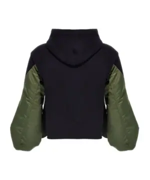 Sacai Sponge' Cotton Blend Hoodie
