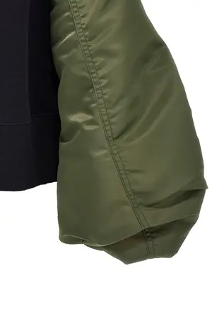 Sacai Sponge' Cotton Blend Hoodie