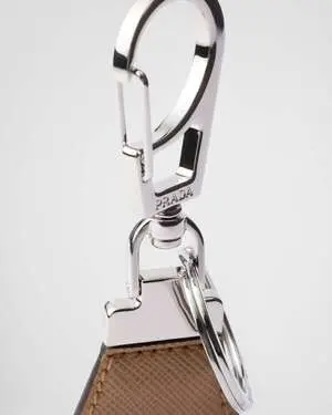 Prada Saffiano Leather Tie-shape Keychain