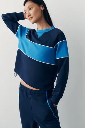 Bernardo Cinched Sweatshirt - Dark Blue
