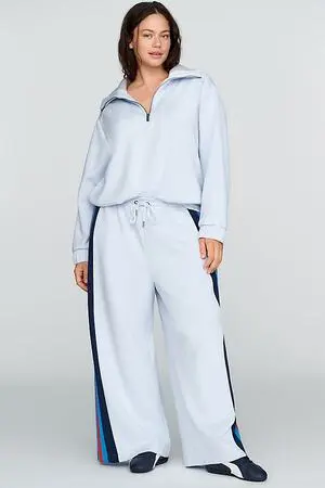 Bernardo Zip-up Track Pants - Light Blue