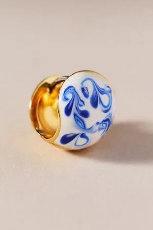 Anthropologie Ana Luisa Mi Ab Marble Huggie Earrgs