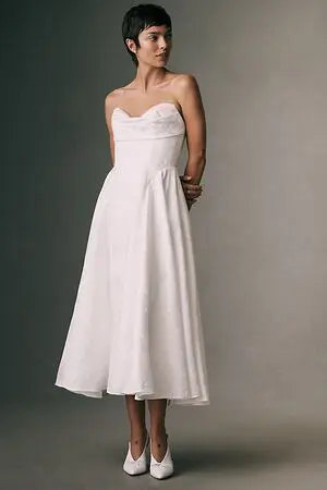 Jenny Yoo Exclusive: X Weddgs Roma Strapless Jacquard Weddg Gown