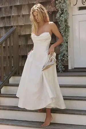 Jenny Yoo Exclusive: X Weddgs Roma Strapless Jacquard Weddg Gown