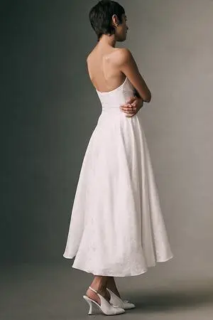 Jenny Yoo Exclusive: X Weddgs Roma Strapless Jacquard Weddg Gown