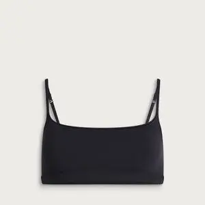 SKIMS Everyday Cotton Scoop Bralette - Onyx
