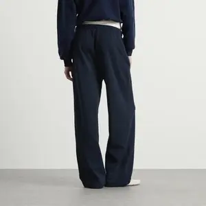 SKIMS Cotton Fleece Pants - Navy