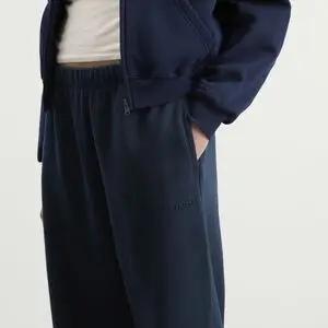 SKIMS Cotton Fleece Pants - Navy