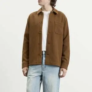 LES DEUX Twill Wool Overshirt