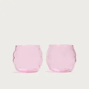 HOME STUDYO Bob Glasses Set Of 2 - Orchid