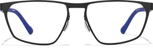 Zenni Stainless Steel Full Rim Rectangle Eyeglasses
