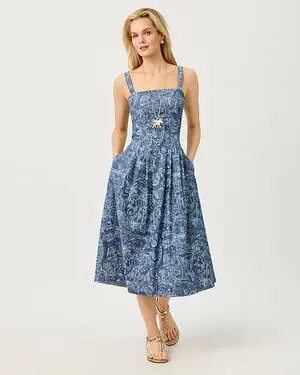 Lilly Pulitzer® Calloway Midi Dress - Indigo