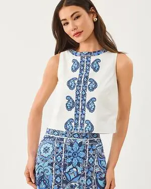Lilly Pulitzer® Annaleese Sleeveless Top - Navy