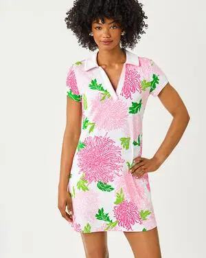 Lilly Pulitzer® Upf 50+ Luxletic Cayo Costa Dress In Collared - White