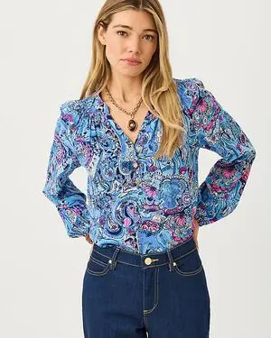 Lilly Pulitzer® Lilly Pulitzer Elsa Silk Top Multicolor