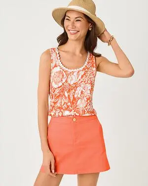 Lilly Pulitzer® Gabbie Crochet Trimmed Knit Tank Top
