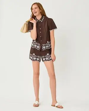 Lilly Pulitzer® Kilah Eyelet High Rise Short - Coco Beach