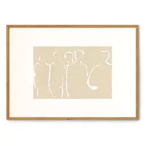 LENA WIGERS Neutrals / Line Up 20 X 30 Cm Art Print - White