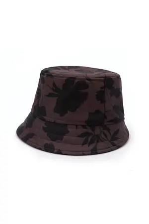 RAINSISTERS Floral Bucket Hat - Brown